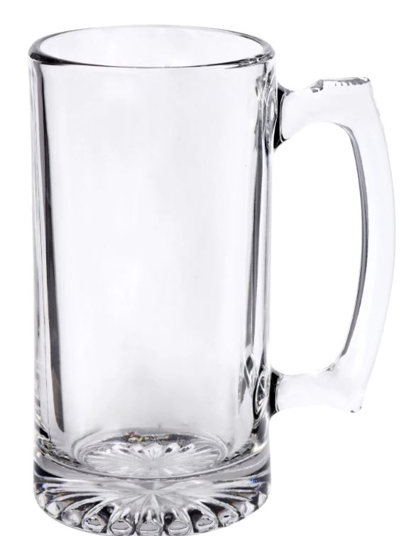 Heavyweight 28.2 oz BEER MUG SET OF 4 custom sand-carved USNA USAFA US ...